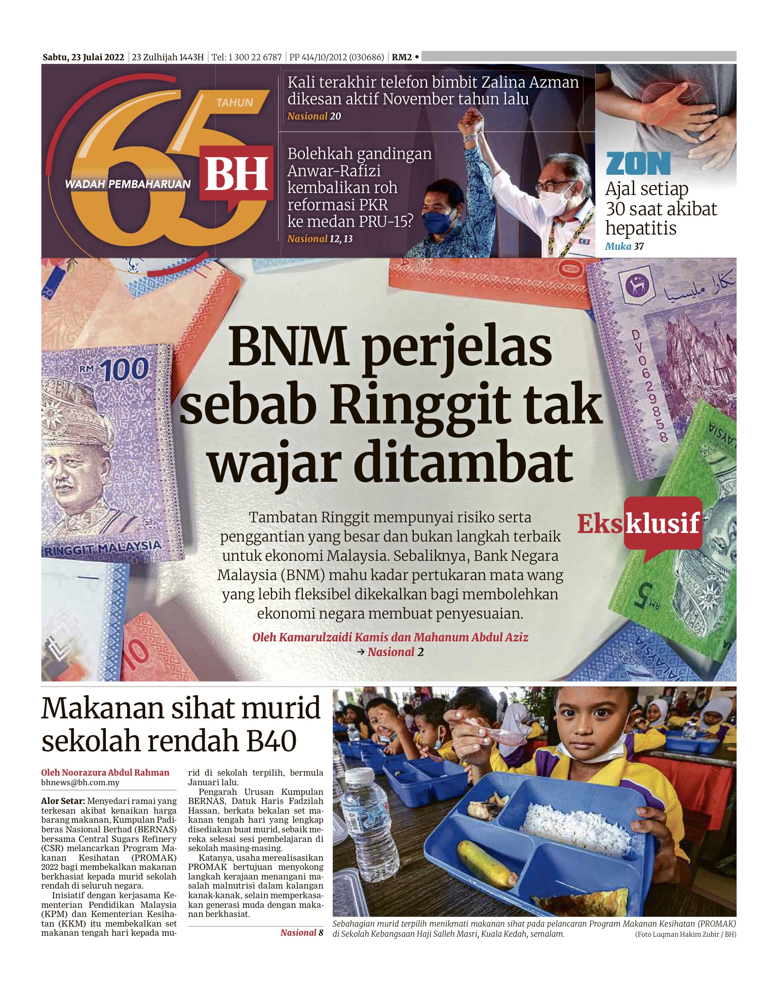 Media Hari Ini Sabtu 23.07.2022 – Selak-Selak