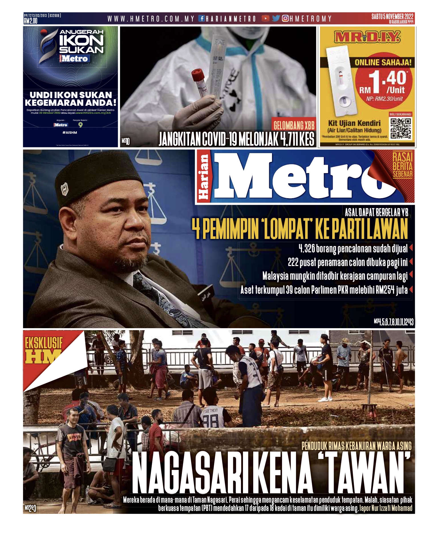 Media Hari Ini Sabtu 05.11.2022 – Selak-Selak