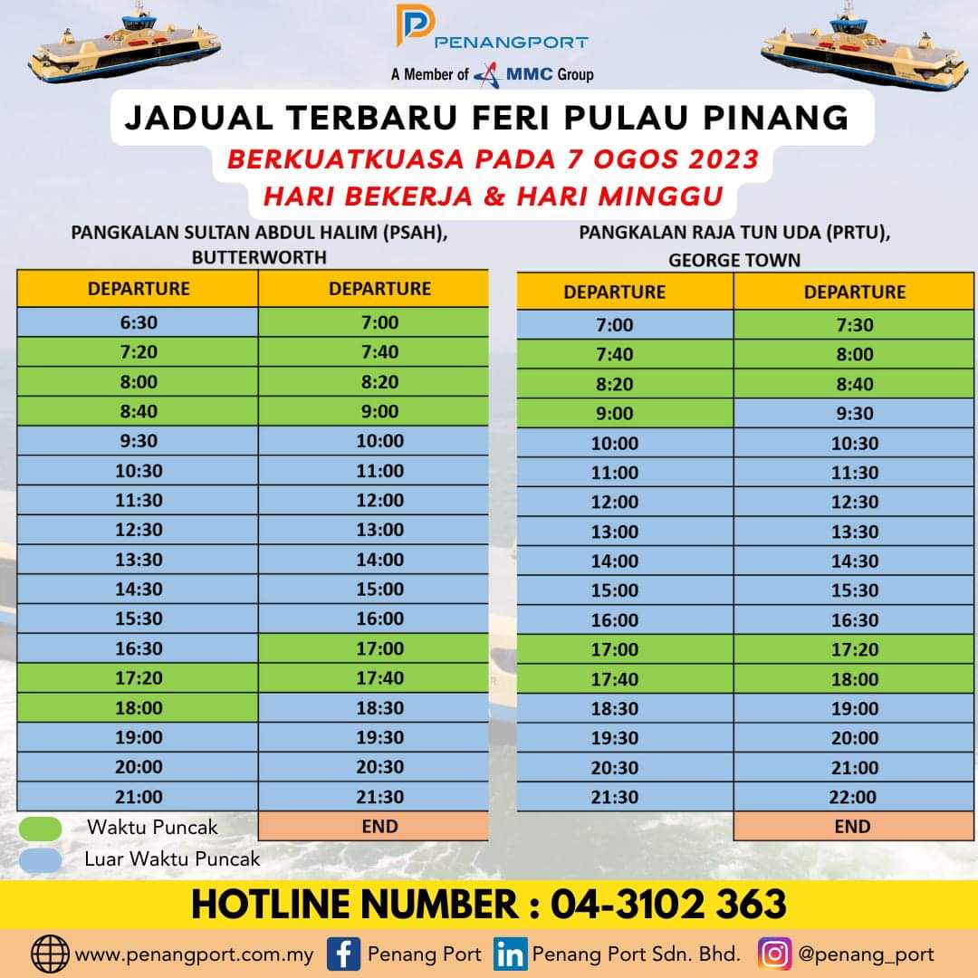 Feri baharu Pulau Pinang mula operasi – Selak-Selak